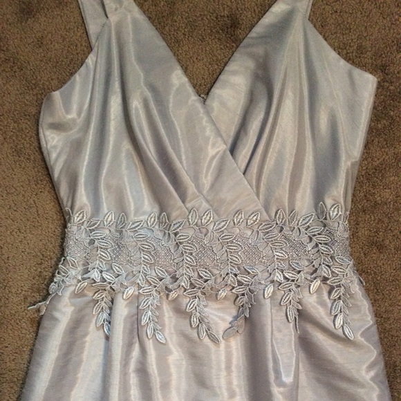 Vintage | Dresses | Gorgeous Silver Gray Vintage Dress Jacket Set ...